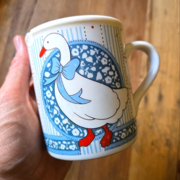 Vintage | Kitchen | Vintage Farmhouse Goose Mug Light Blue Southern ...
